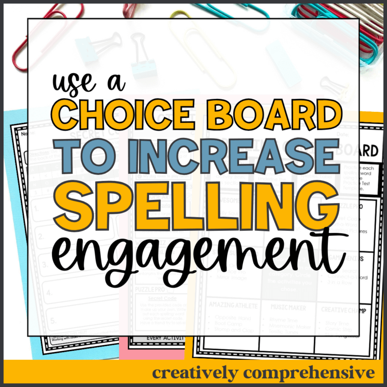 End of Year Choice Board - Creatively Comprehensive